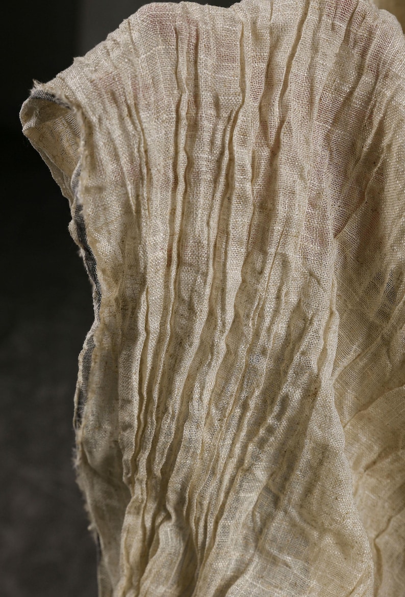 Wrinkled Linen Fabric, Tulle Fabric, Washed Fabric, Pleated Fabric ...