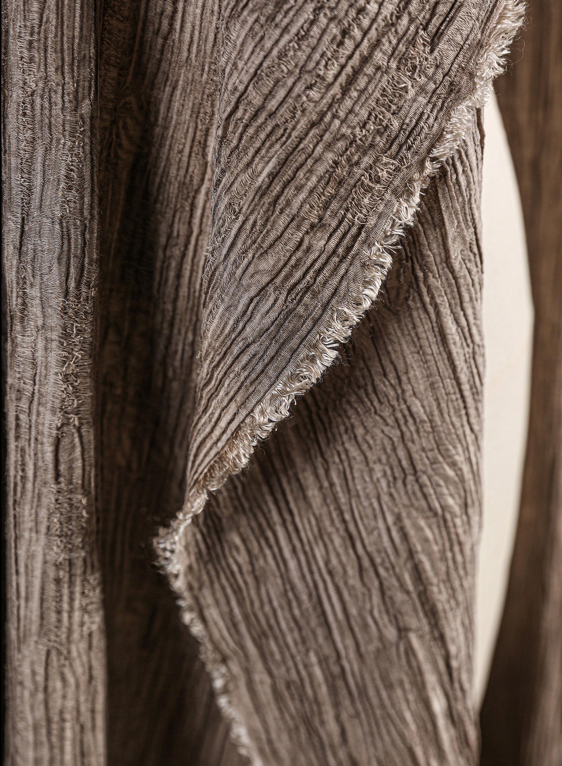 Tawny Distressed Fabric, Linear Texture Fabric, Holed Texture, Shrink ...
