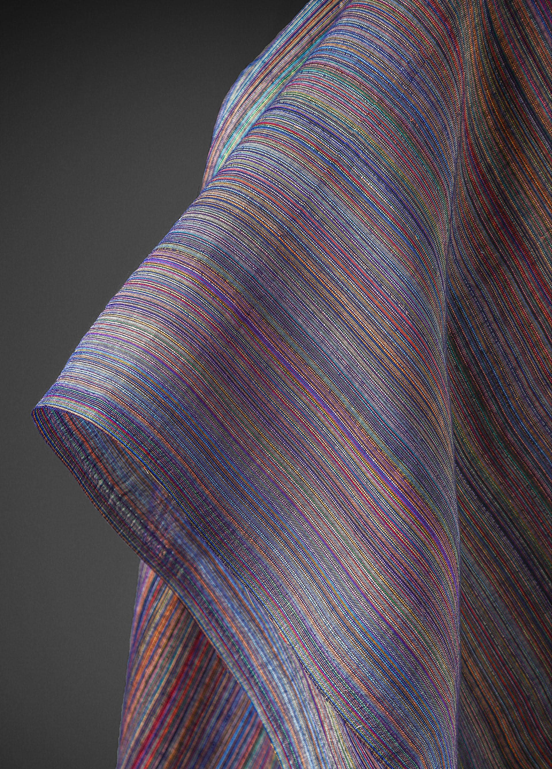 Woven Cotton Fabric, Purple Colorful Striped Fabric, Streak Fabric ...