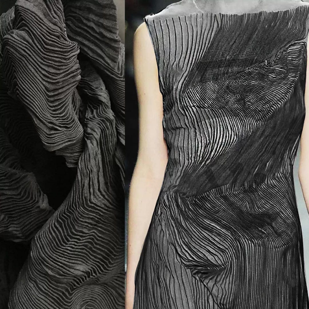 Black Fabric, Light-transmitting Fabric, Tencel Fabric, Toothpick ...