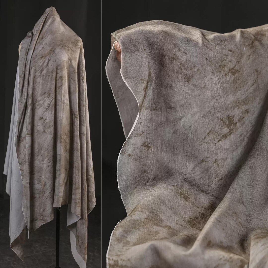 Distressed Fabric, Brownish Grey Fabric, Mottled Fabric, Textured ...