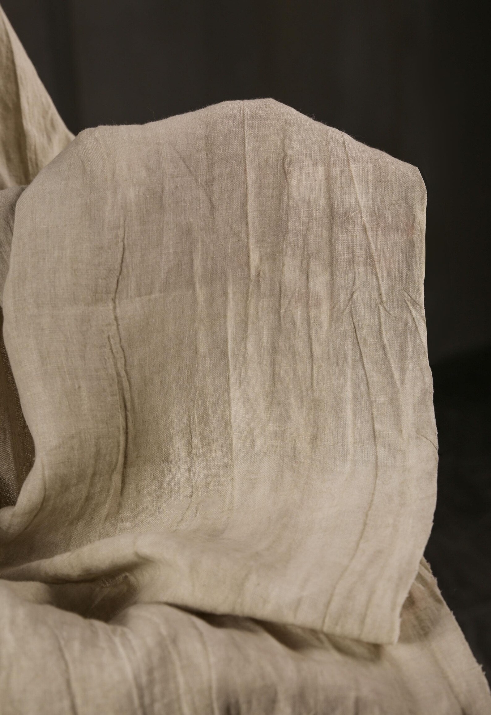 Raw Beige Fabric, Pressed Crease Fabric, Cotton-linen Fabric, Plant ...