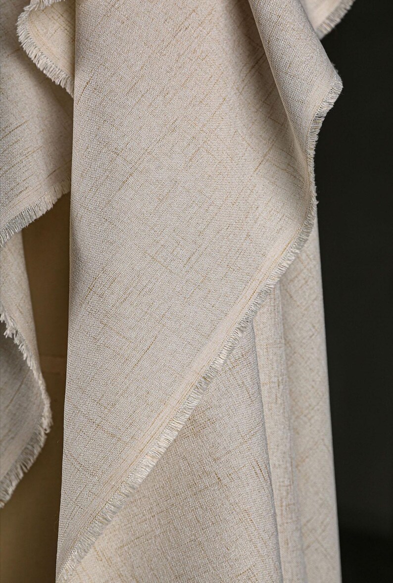 Cotton Linen Fabric, Bamboo-textured Fabric, Original Color Fabric ...