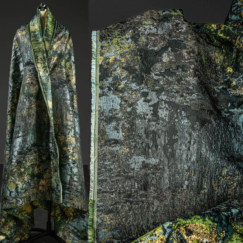 Moss Pattern Fabric - Etsy UK