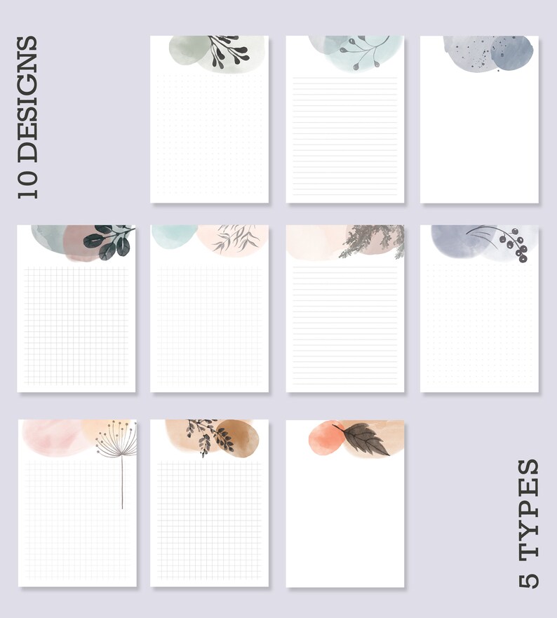 Bullet Journal Insert Writing Paper Printable Blank Junk Journal A4 A5 ...