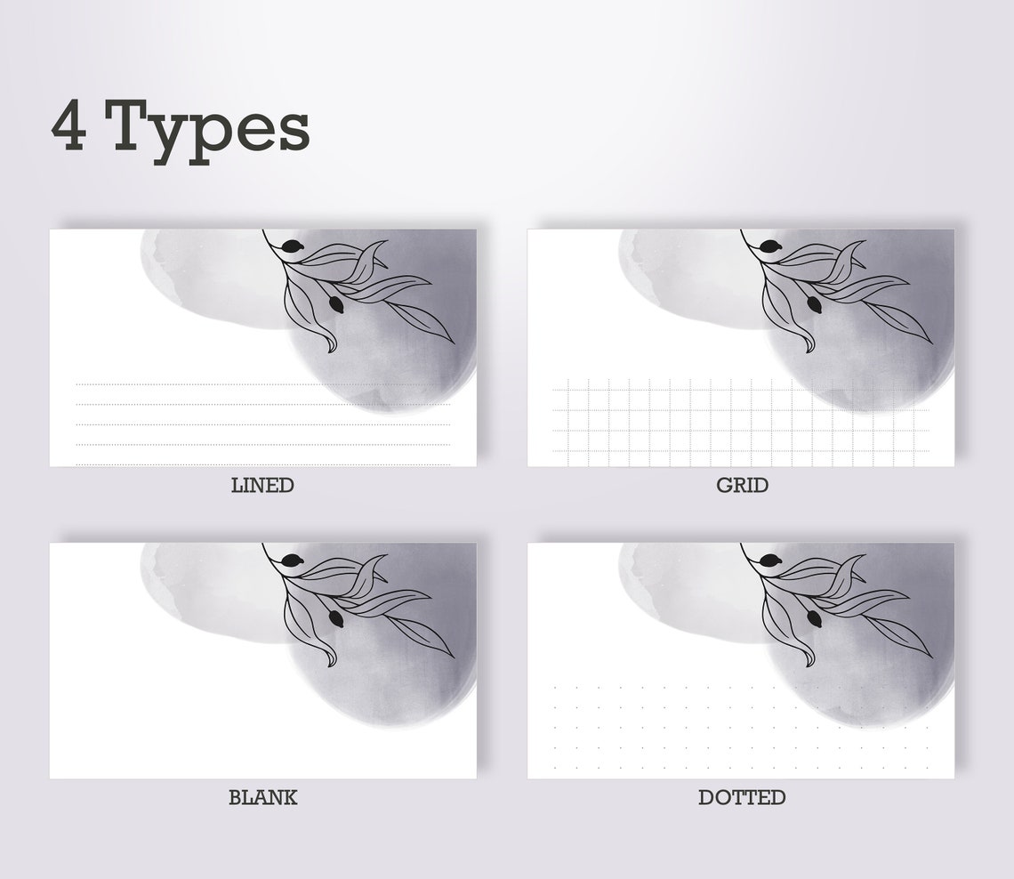 Printable Writing Paper Printable Paper A4 A5 Letter Half | Etsy