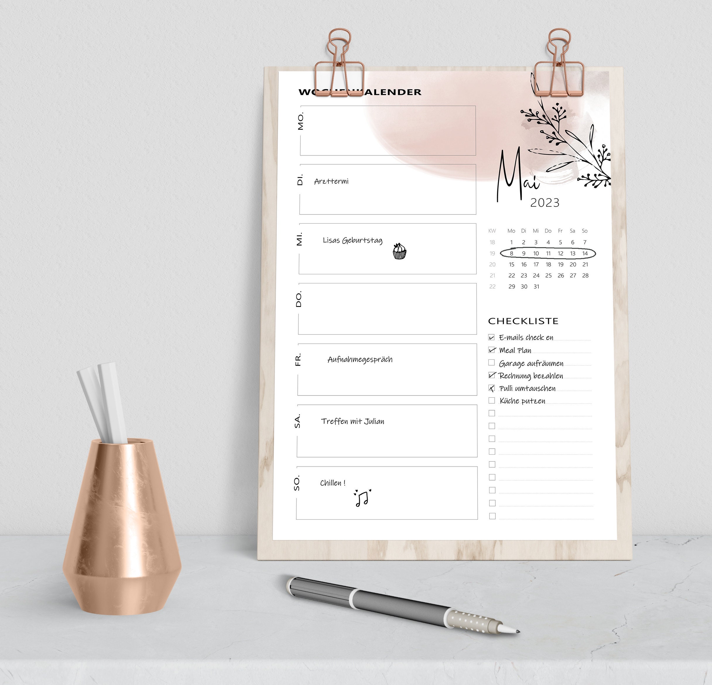 Printable Weekly Planner 2023 Weekly Schedule 2022 2023 - Etsy