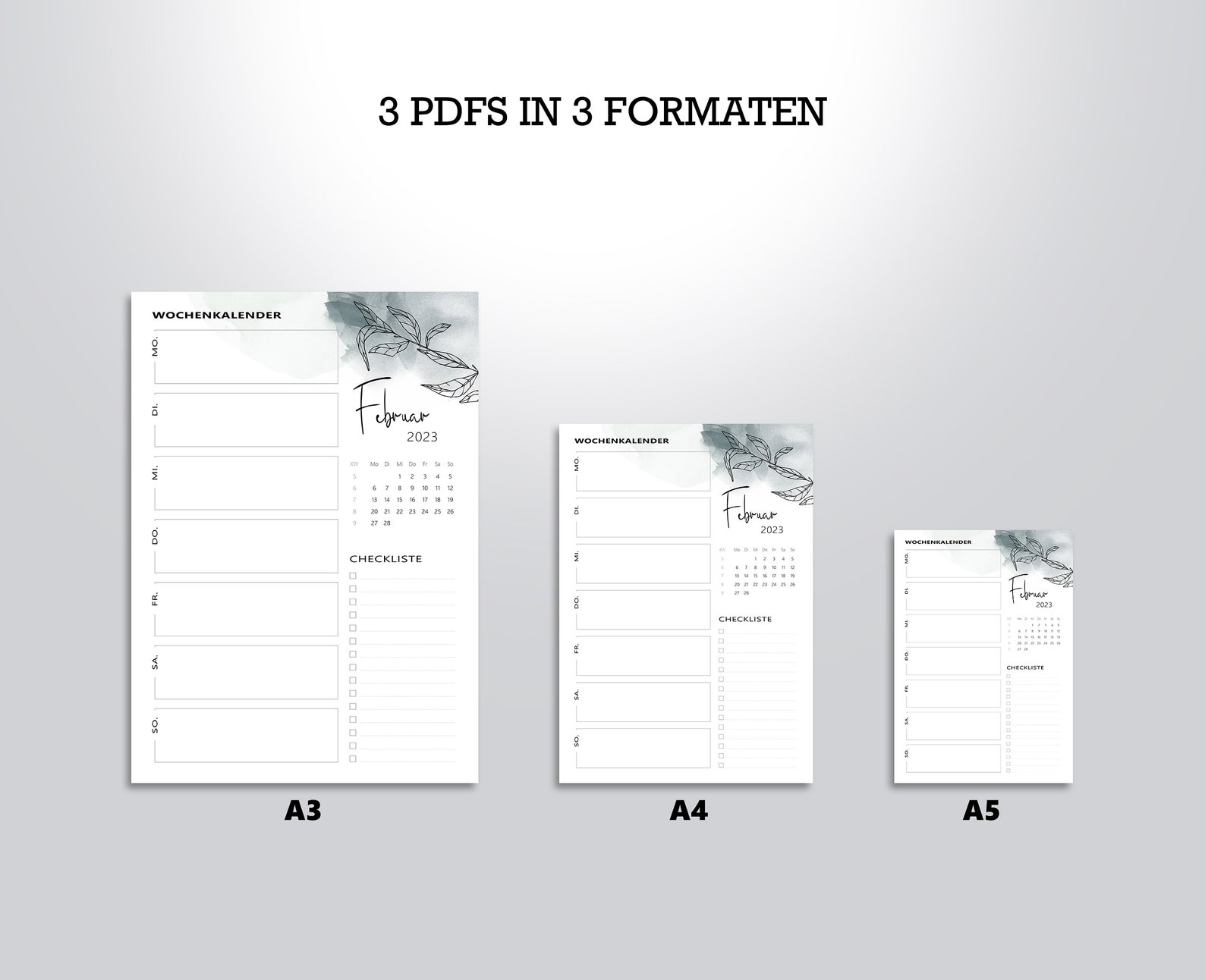 Printable Weekly Planner 2023 Weekly Schedule 2022 2023 - Etsy