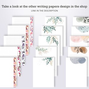 Printable Writing Paper Printable Paper A4 A5 Letter Half Letter Bullet ...