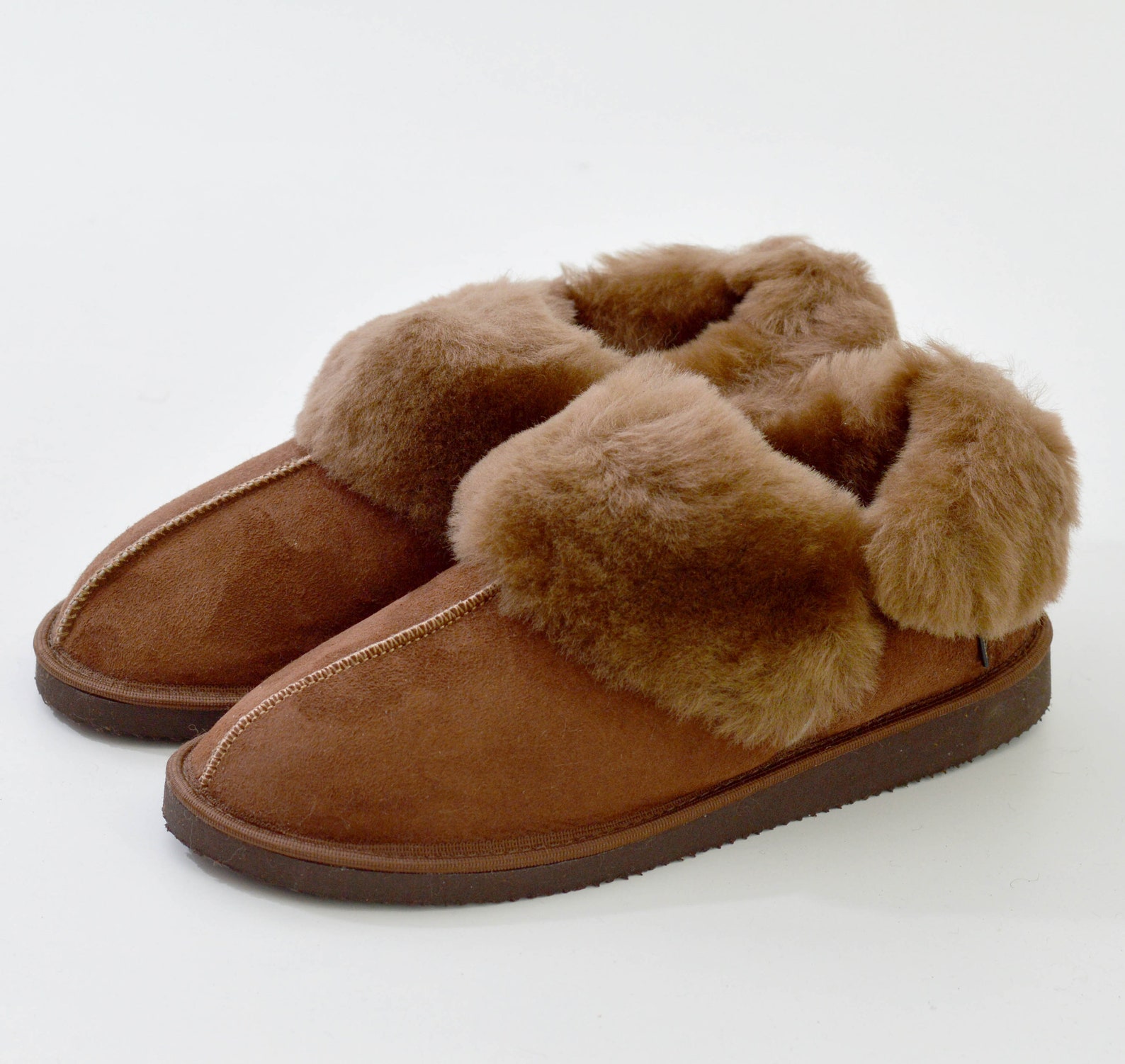 Yeti Handcrafted New Men Women Ladies Sheepskin Moccassin Boot Slippers ...