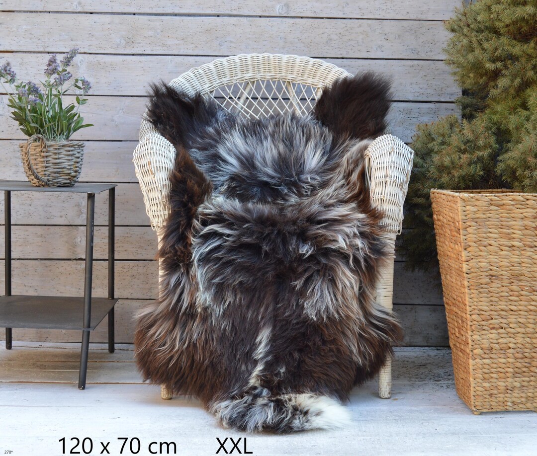 Yeti Sheepskin Rug Throw Hide Very Rare Breed 100% Genuine Natural ...