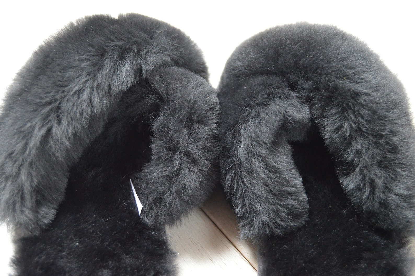 Yeti Handcrafted Sheepskin Slip on Flat Mule Sliders Luxury | Etsy