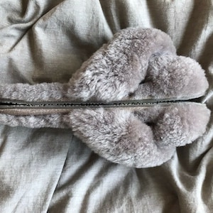 Yeti Handcrafted Sheepskin Slip on Flat Mule Sliders Luxury and Comfy ...