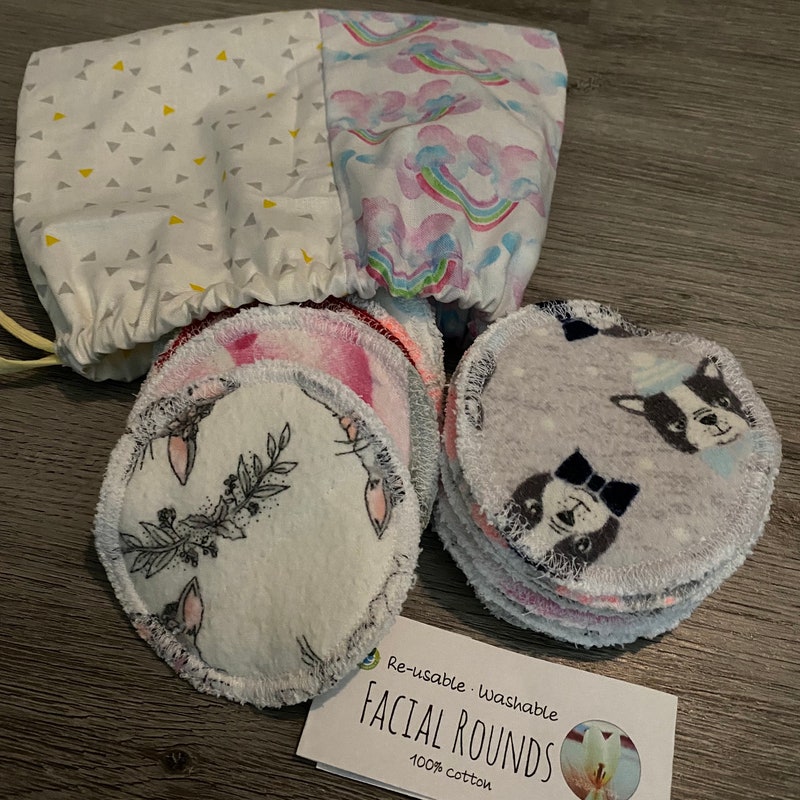 Cotton Facial Rounds - Etsy