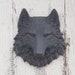Faux Wolf Head Wall Hanging Wolf Wall Art Wolf Wall Decor - Etsy