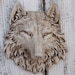 Faux Wolf Head Wall Hanging Wolf Wall Art Wolf Wall Decor - Etsy