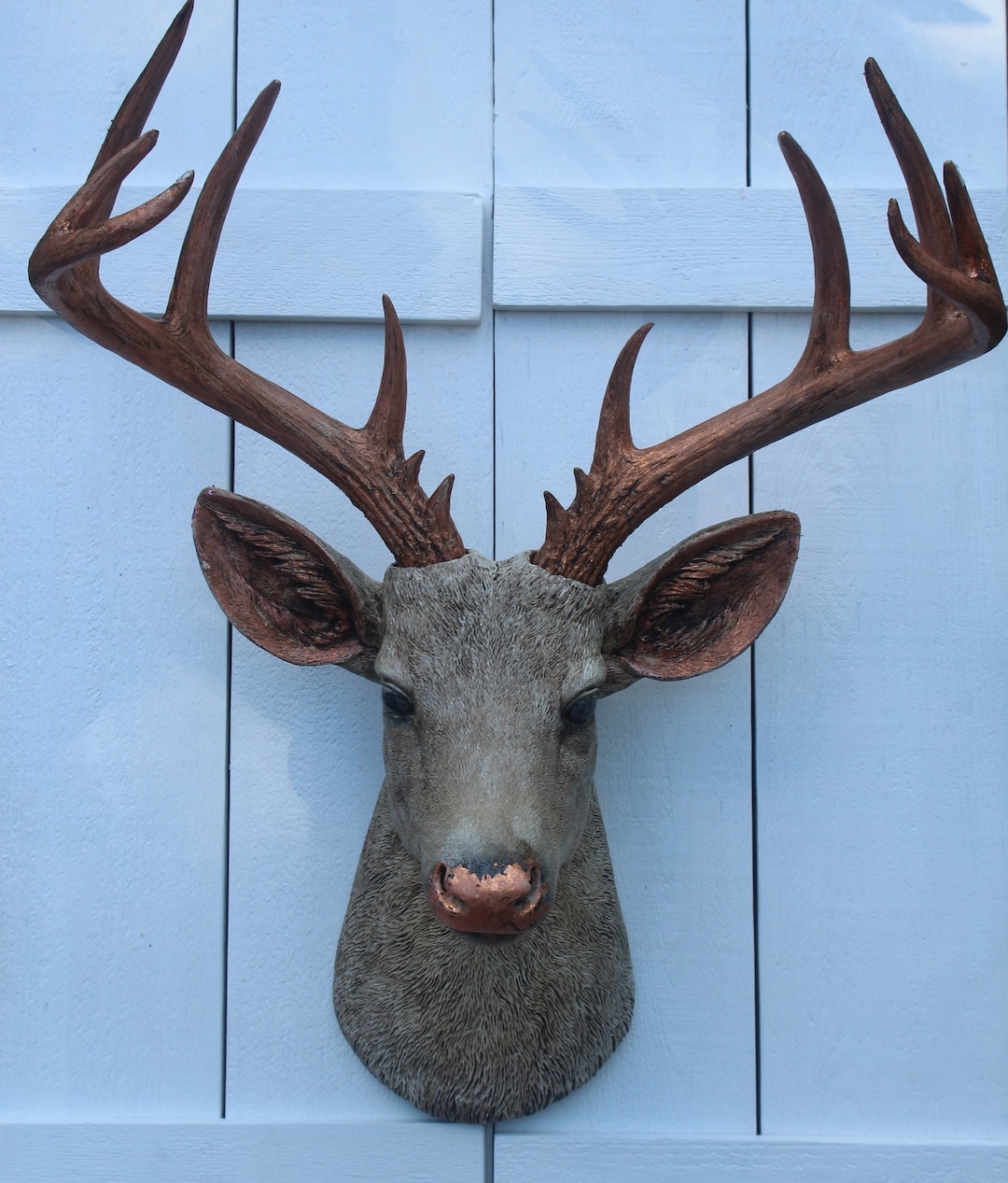 Deer Head Wall Mount - Timeless Faux Taxidermy Décor With Natural ...