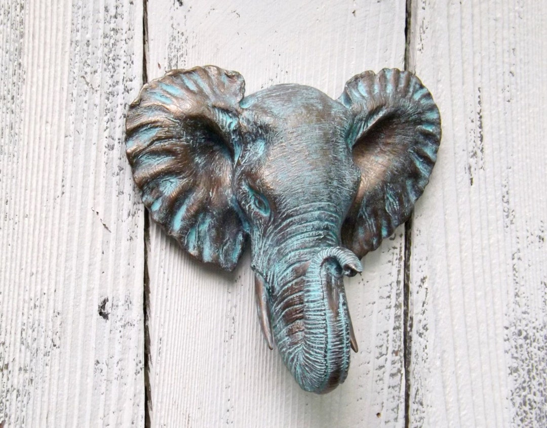 Faux Elephant Head Wall Hanging - Etsy