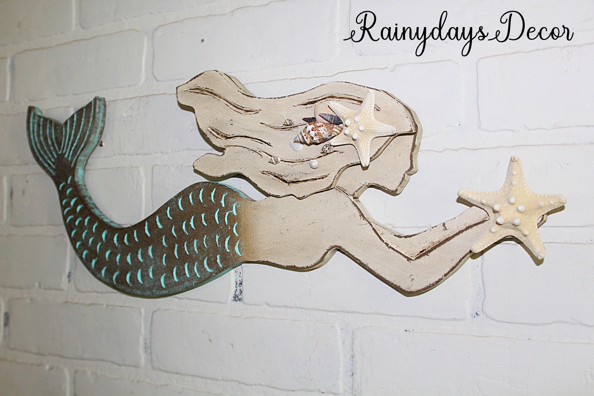 Mermaid Art Wall Hanging, Mermaid Wall Decor, Mermaid Decor - Etsy