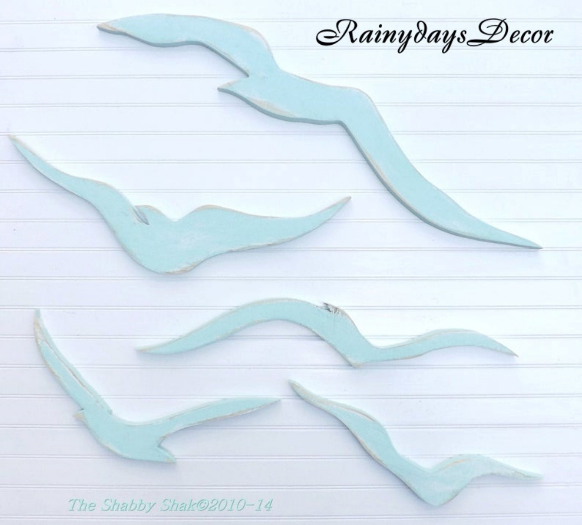 Solid Color Seagulls / Wood Seagull / Wall Seagulls / Coastal | Etsy