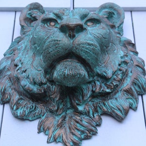 Majestic Faux Taxidermy Tiger Head | Lifelike Wildlife-inspired Decor ...