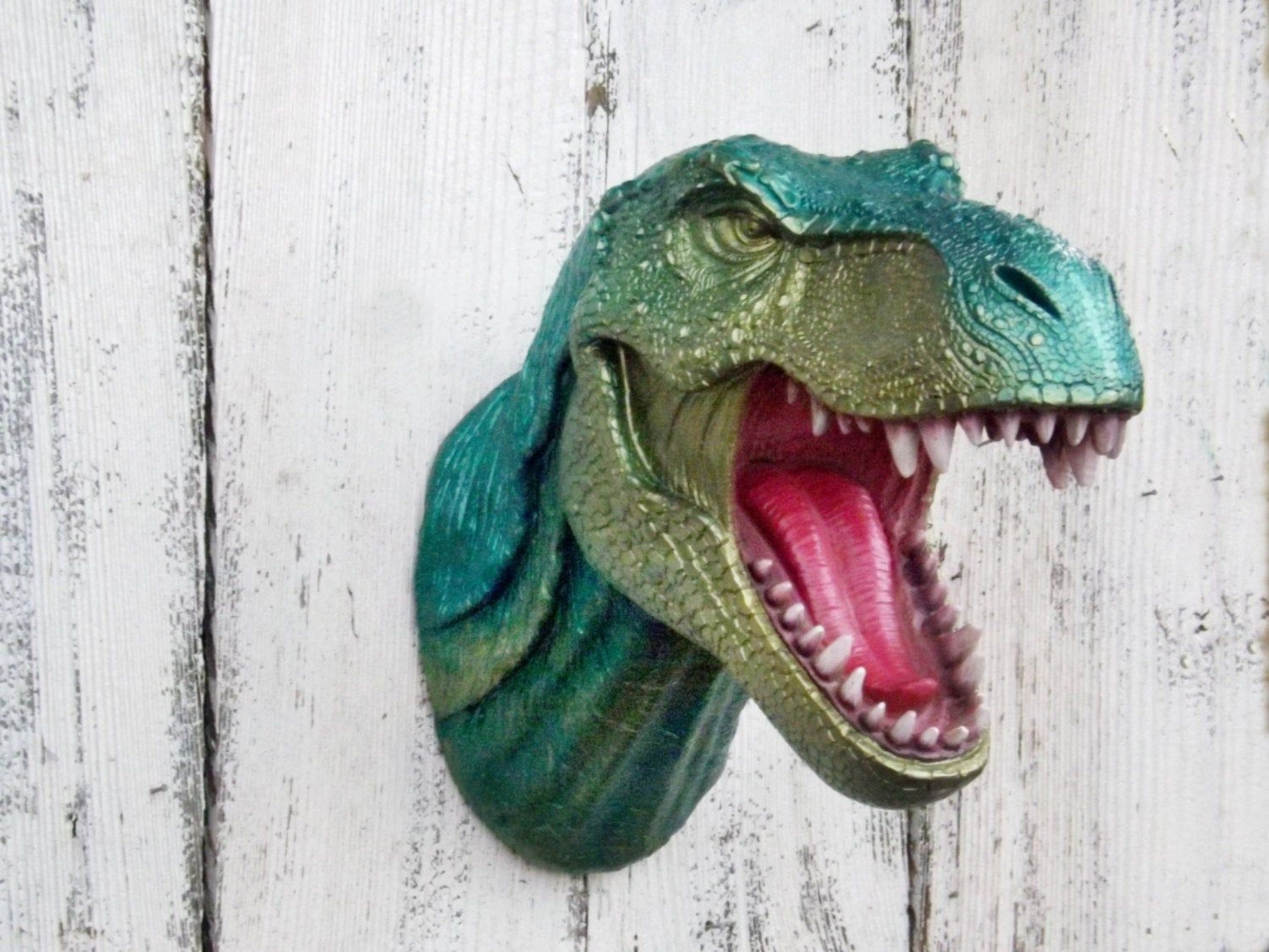 Tyrannosaurus Rex Wall Hanging, T-rex Dinosaur Head, Jurassic, Dinosaur ...