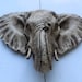 Elephant Head Wall Mount - Faux Taxidermery Home Decor - Etsy