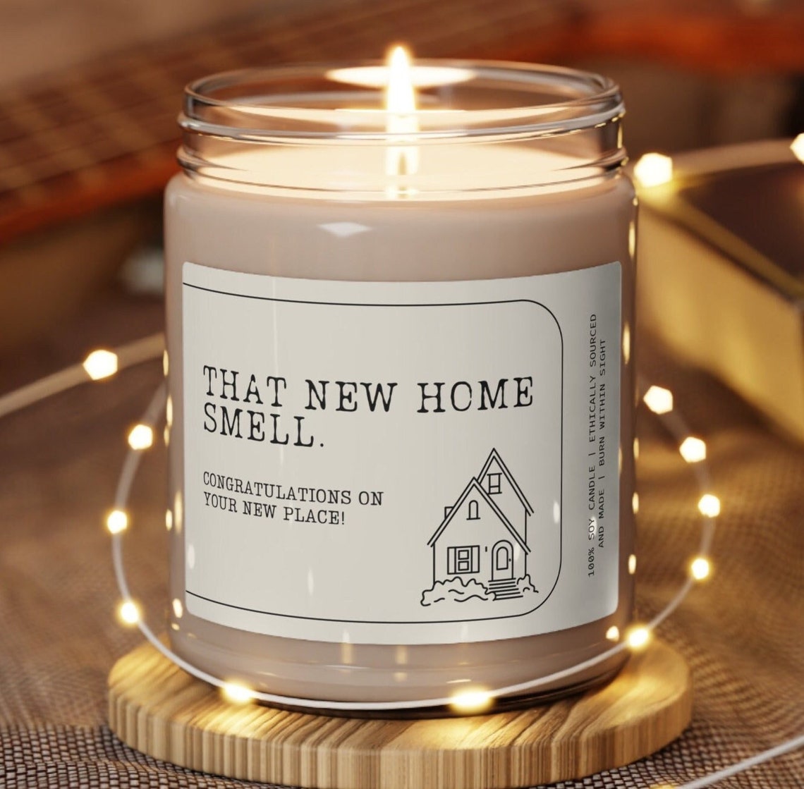 New Home Gift Candle, New Home Smell, Gift Candle for Friend, Client ...