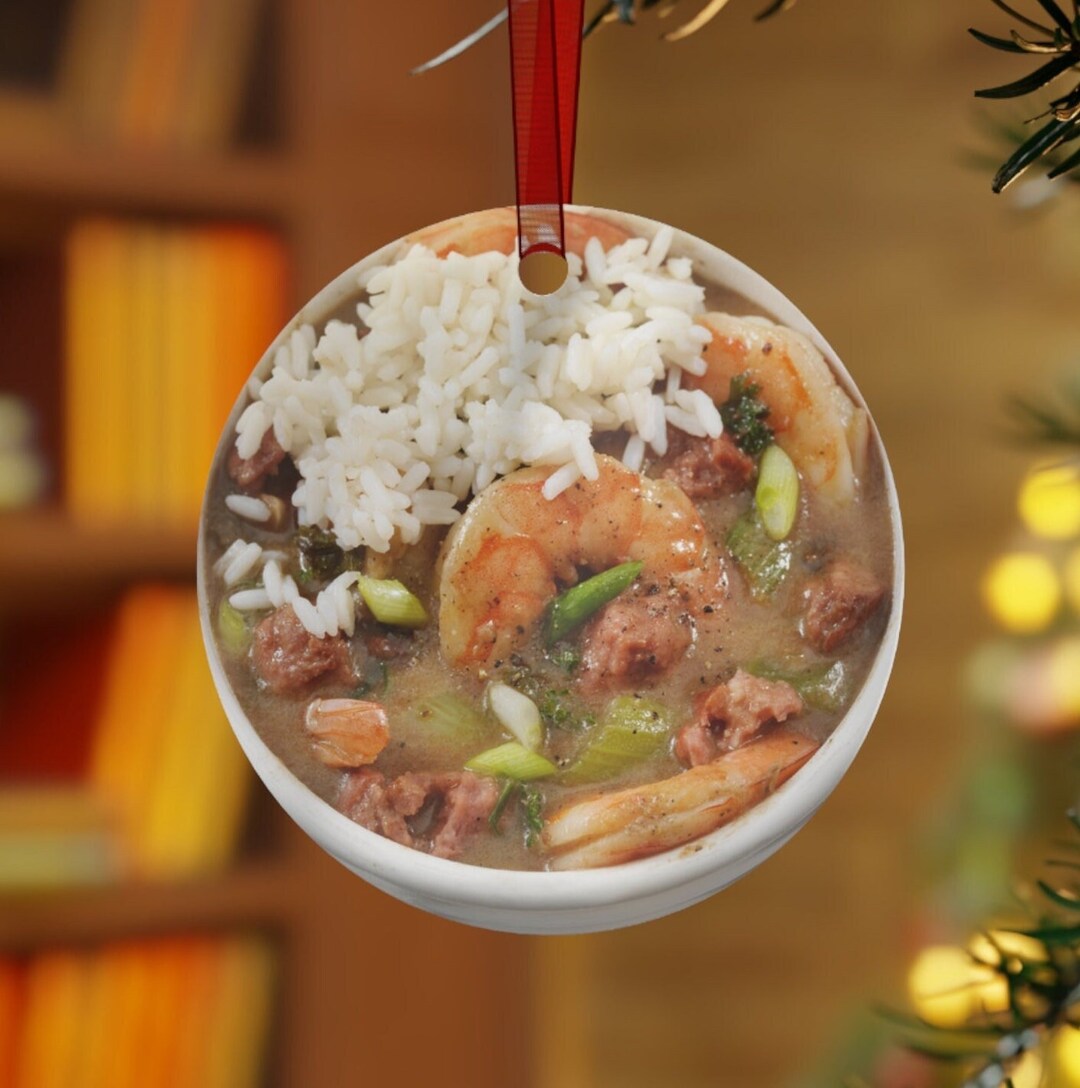 Bowl of Gumbo, Christmas Tree Ornament - Etsy