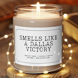 Dallas Cowboys Inspired, Lucky Candle Collection, Scented Soy Candle ...