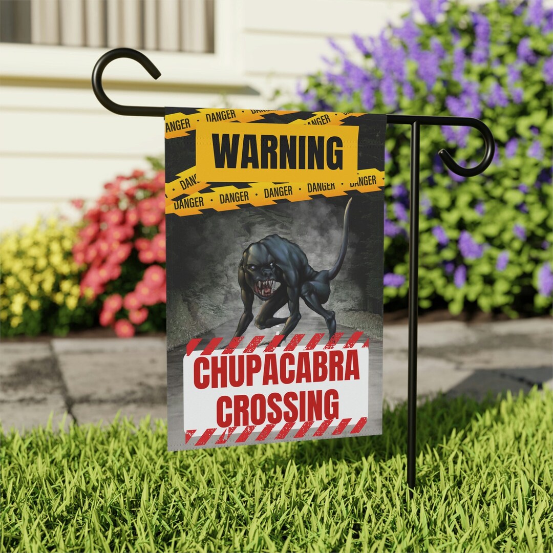 Chupacabra Warning Flag, Funny Gag Gift, Garden Flag & House Banner - Etsy