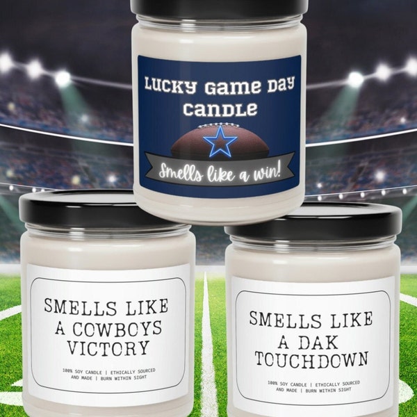 Dallas Cowboys Candles - Etsy