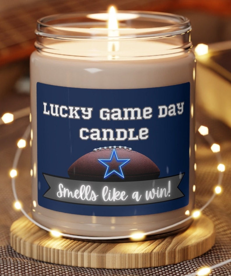 Dallas Cowboys Inspired, Lucky Candle Collection, Scented Soy Candle ...