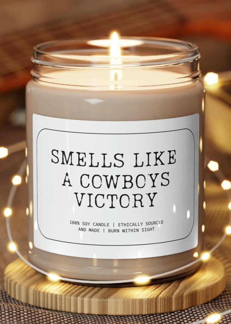 Dallas Cowboys Inspired Lucky Candle Collection Scented Soy - Etsy