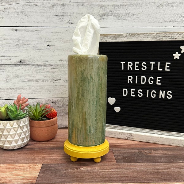 Cylinder Tissue Box - Etsy