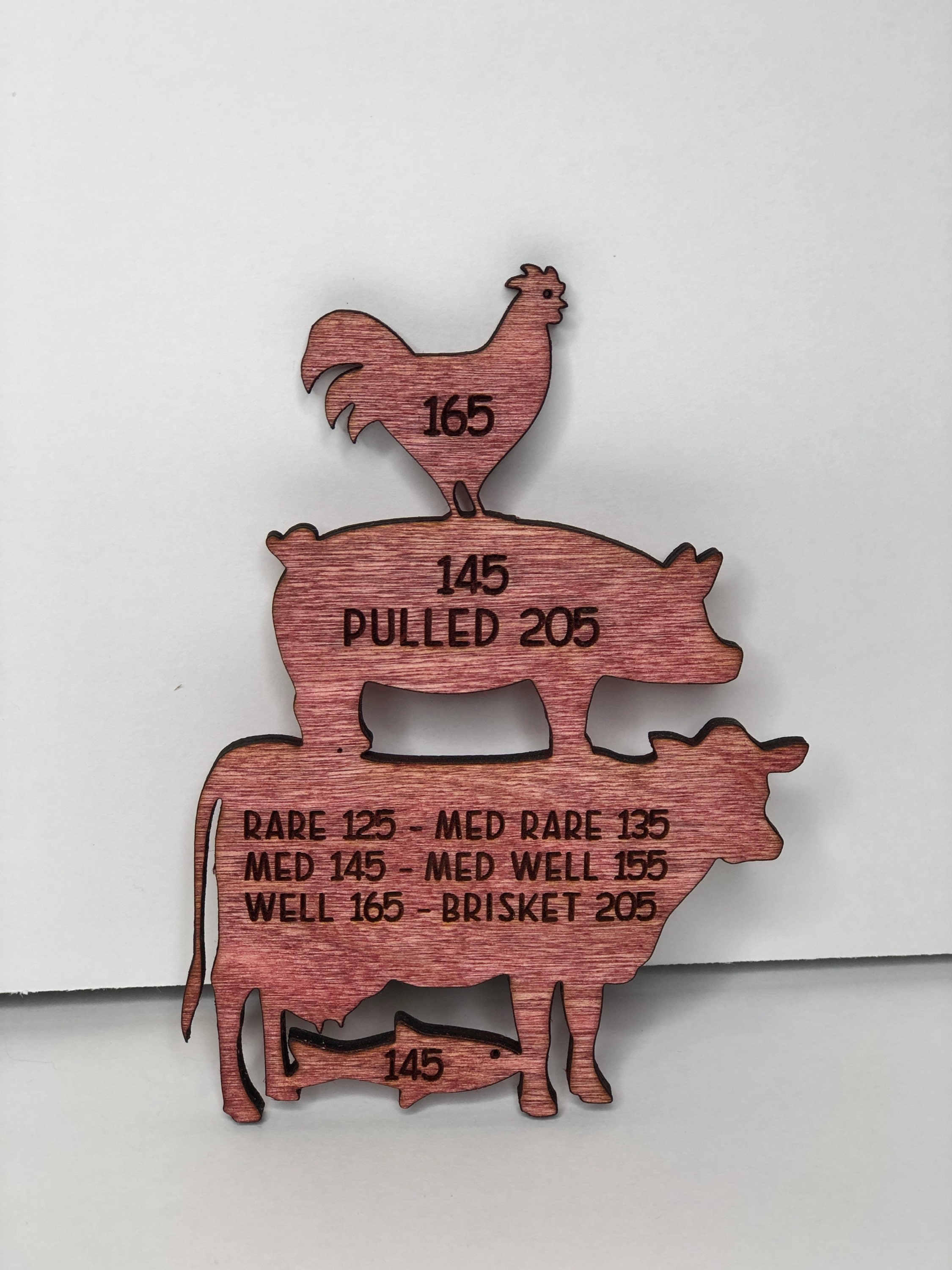 Cooking Temperature Magnet BBQ Smoker Gift Cooking Temps - Etsy