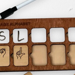 Extra Letters for the Asl/sign Language Dry Erase Spelling Board - Etsy