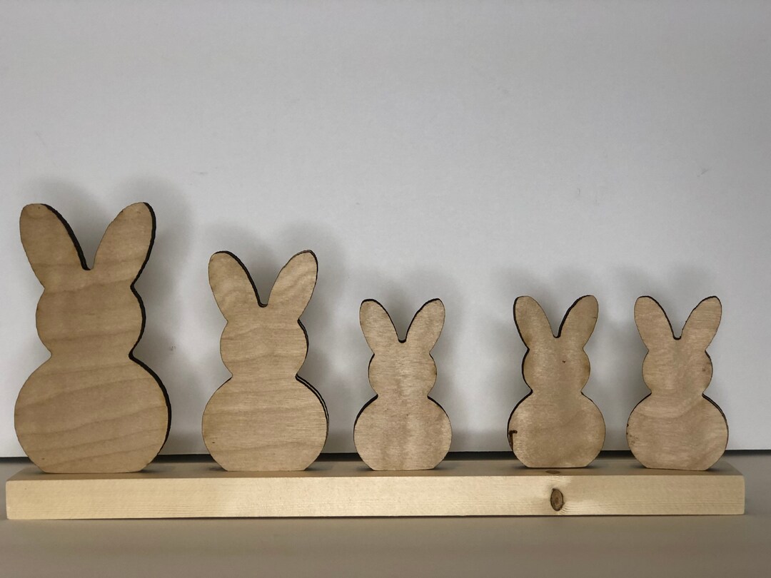 Easter Bunny Craft Kit for Kids DIY Spring Decor Wood Paint Kit - Etsy