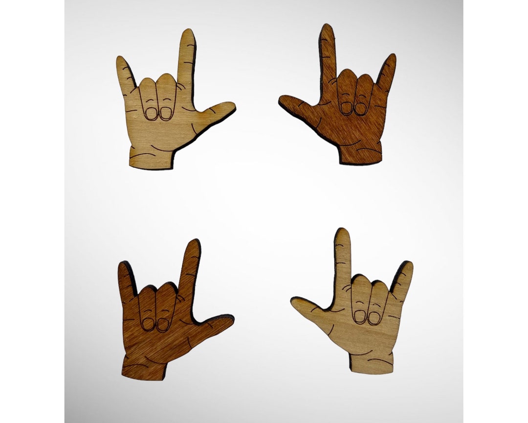 ASL I Love You Magnets, Sign Language Magnets, Refrigerator/kitchen ...