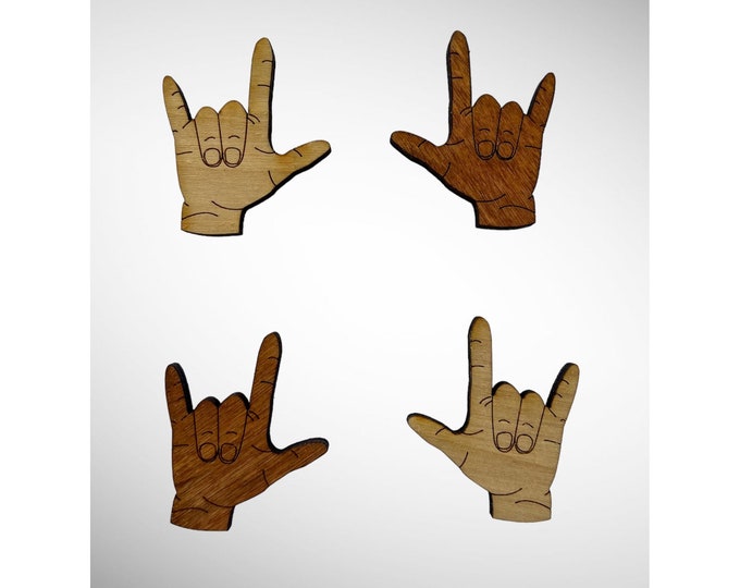 ASL I Love You Magnets, Sign Language Magnets, Refrigerator/kitchen ...