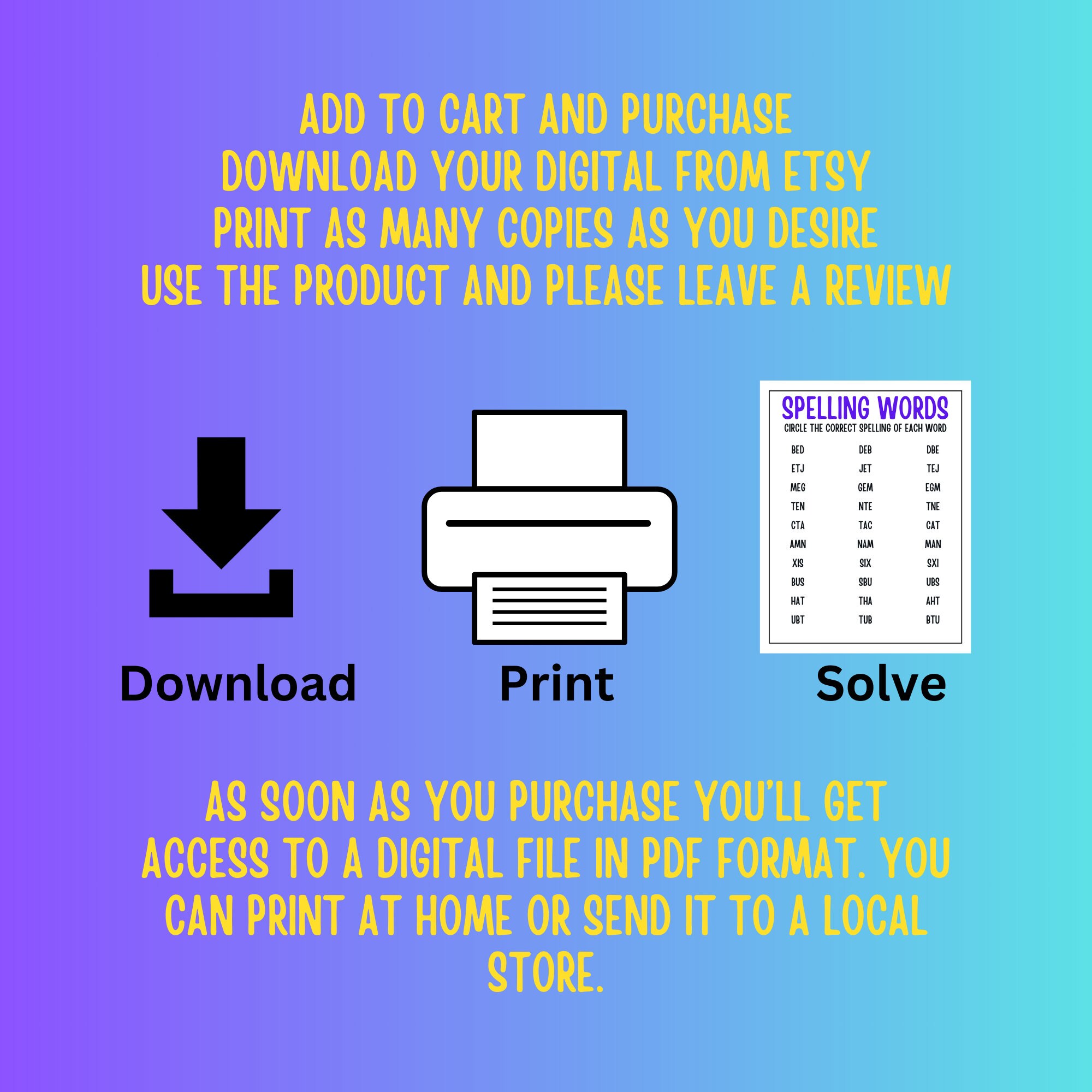 Kindergarten Spelling Bundle, Spelling for Kids, Kindergarten Spelling ...