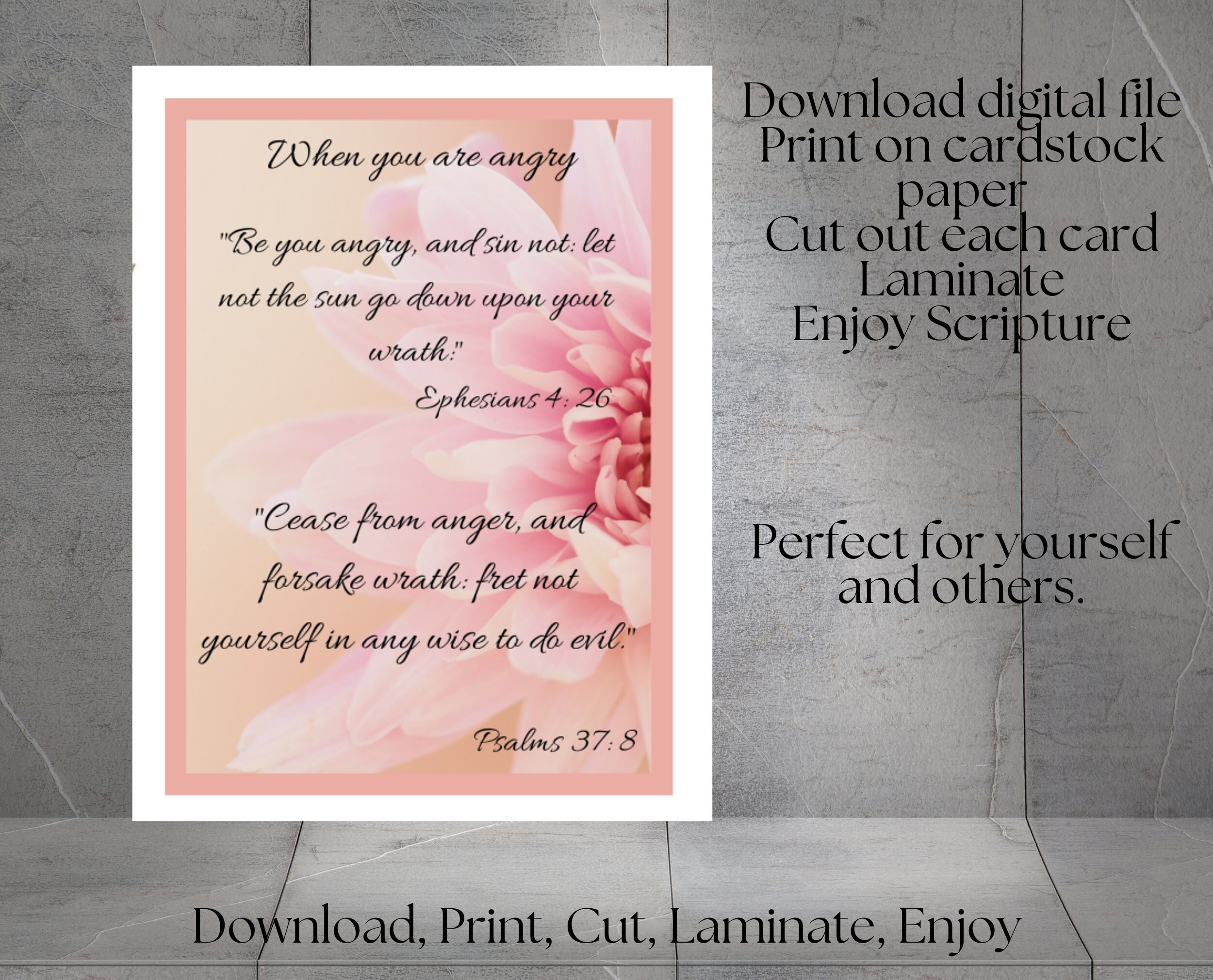 Printable Scripture Cards, Mini Bible Verse Cards (PDF Download) - Etsy