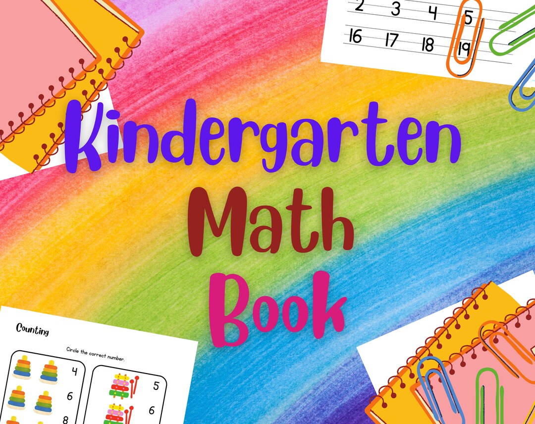 Kindergarten Math Book, Kindergarten Math Printable, Kindergarten Math ...
