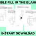 Bible Crossword Puzzle, Fill in the Blank Game (PDF Pattern) - Etsy