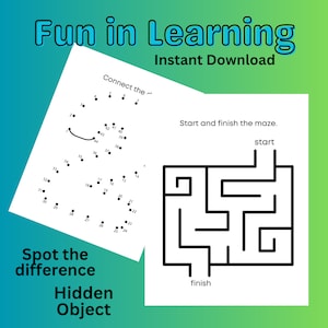 Fun Learning Worksheets, Dot to Dot Printables, Kids Printables ...