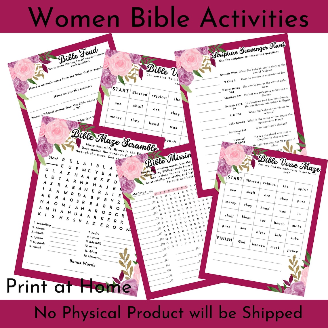 Bible Games for Adults, Fun Christian Games, Bible Activities for Women ...