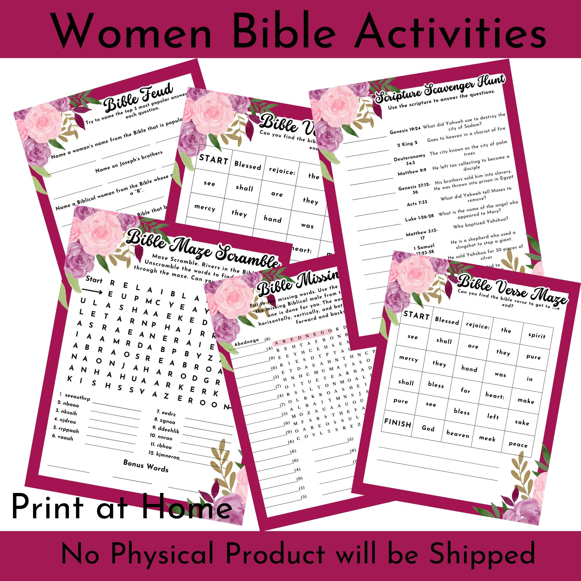 Bible Games for Adults, Fun Christian Games, Bible Activities for Women ...