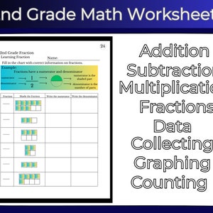 Printable Second Grade Math Worksheets, Addition, Subtraction, Math ...