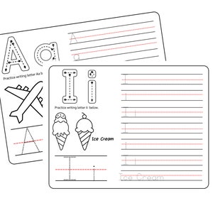 Let's Write the Alphabet, Handwriting Practice Sheets for Kids, Letter ...