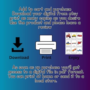 Vehicle Matching Cards, Matching Game for Kids, Toddler Matching ...